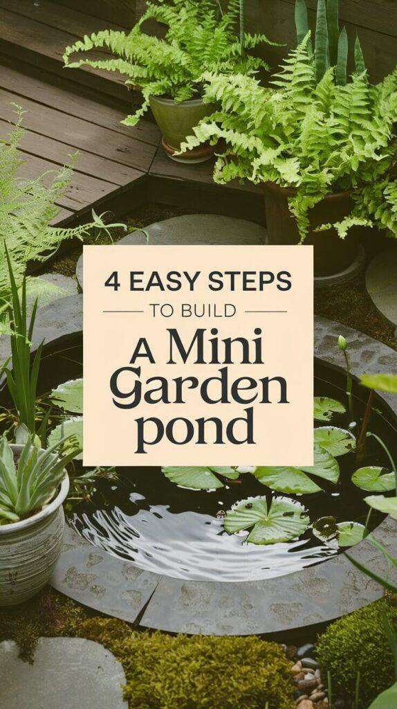 4 Easy Steps To Build A Mini Garden Pond