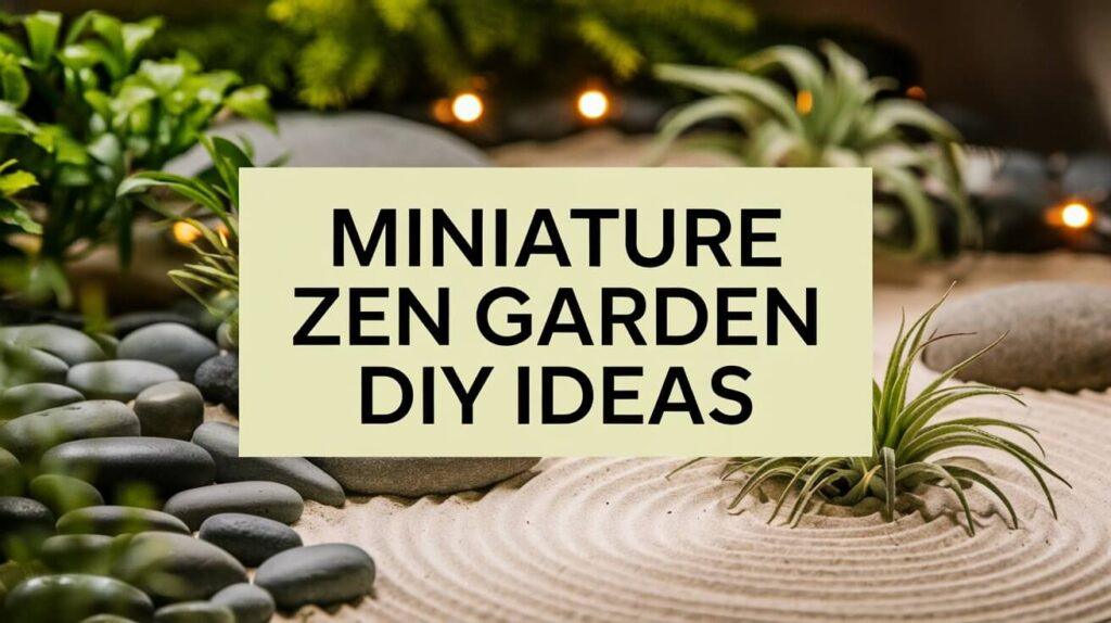 17 Miniature Zen Garden DIY Ideas